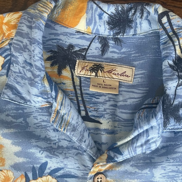 Joe Marlin | Shirts | Joe Marlin Hawaiian Shirt | Poshmark
